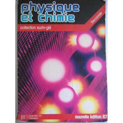 Livre physique chimie seconde hachette pas cher ou d'occasion sur Rakuten