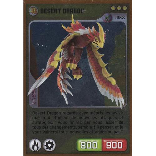 Carte invizimals - nouvelle alliance - desert dragon - n°100 - laser ...