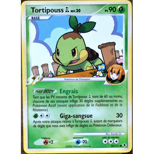 Carte Pokémon 85 Tortipouss Gym Leader Platine Rivaux Émergents NEUF FR ...