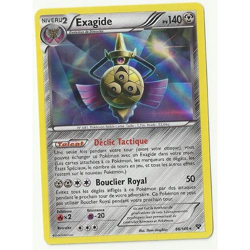 Carte pokemon francaise holographique serie xy exagide 140pv 86/146 ...