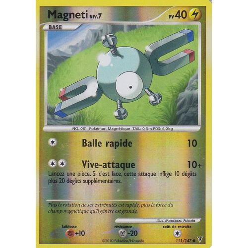 CARTE POKEMON - MAGNETI - 111/147 - REVERSE - VAINQUEURS SUPREMES ...