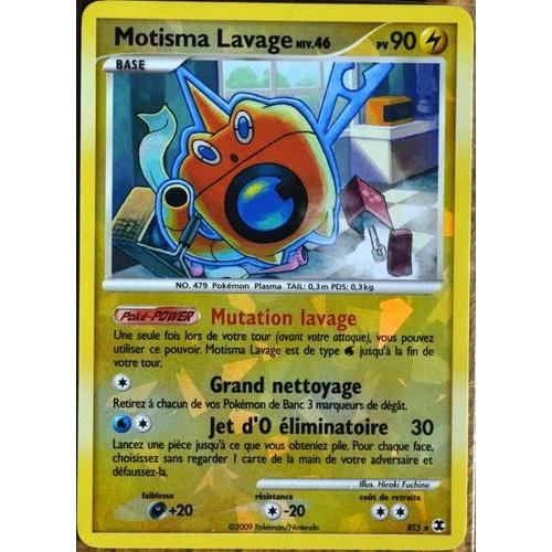 Carte Pokémon RT5 Motisma Lavage 90 PV Platine Rivaux Émergeants NEUF ...
