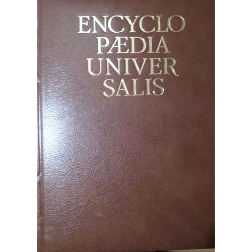 Encyclopaedia universalis (encyclopédie universelle) - THESAURUS INDEX ...