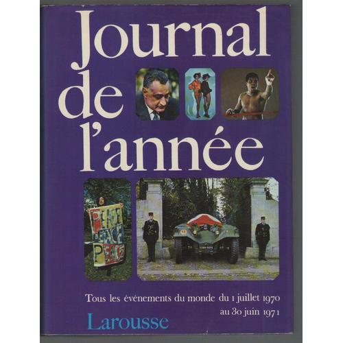 Journal de l'année. 1970-1971 : Journal de l'année. 1970-1971 | Rakuten