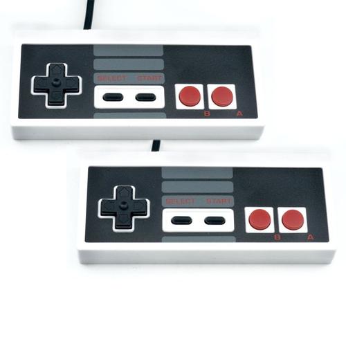 Lot de 2 manettes de jeu pour console Nintendo NES (retro gaming, pad ...