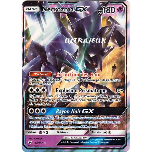 Pokémon - 63/178 - SL3 - Soleil et Lune - Ombres Ardentes - Necrozma GX ...