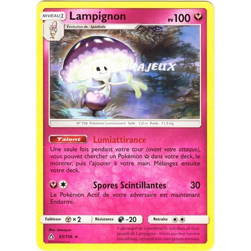 Pokémon - 93/156 - Lampignon - SL5 - Soleil et Lune - Ultra Prisme ...