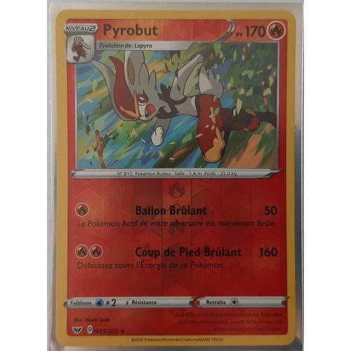 Pokémon - Pyrobut 35-r/202 - EB01 Epée et bouclier - Reverse Rare | Rakuten