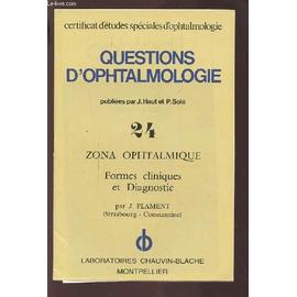 Questions D'ophtalmologie - N°24 : Zona Ophtalmique - Formes Cliniques ...